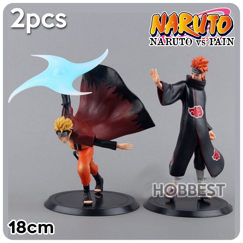 Jual Action Figure NARUTO x PAIN AKATSUKI set isi 2 pcs - Miniatur ...