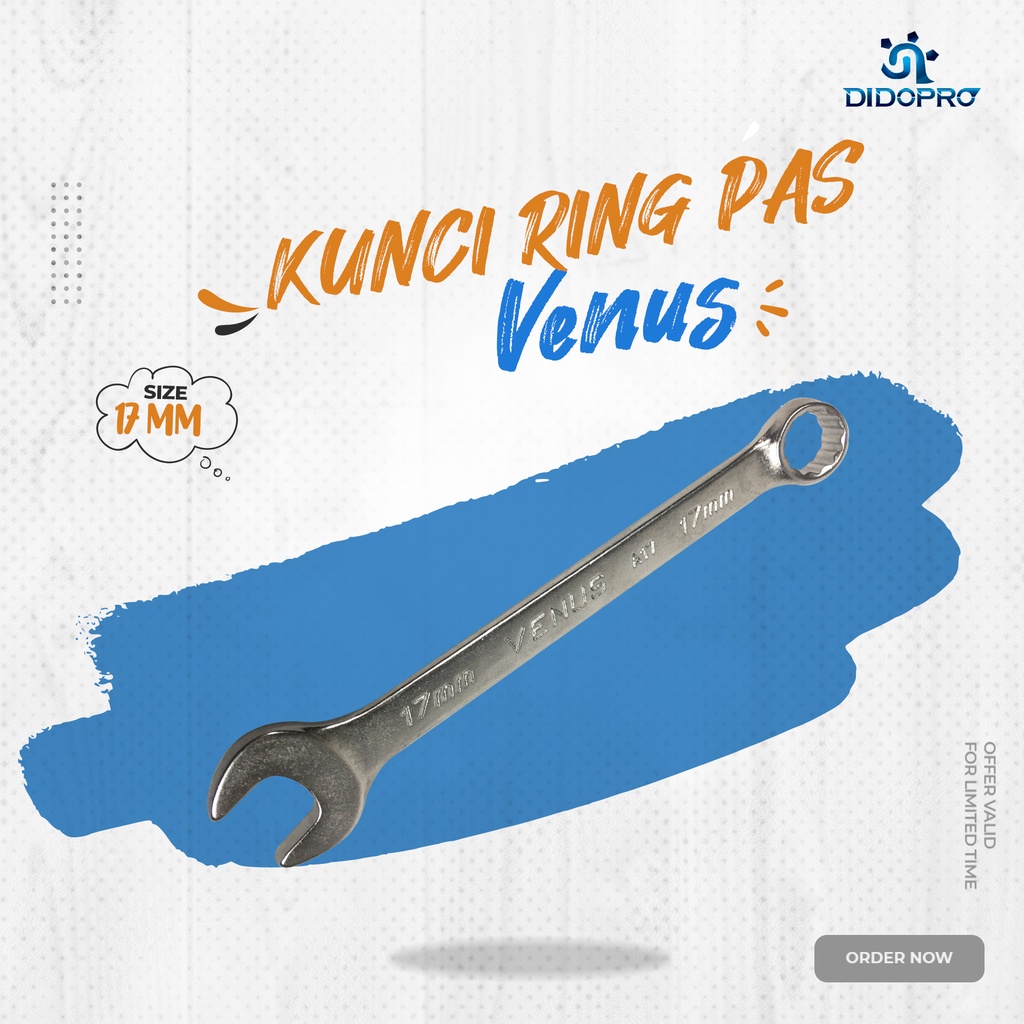 Jual Kunci Ring Pass Pas Venus 17 mm (17mm) / Combination Wrench ...