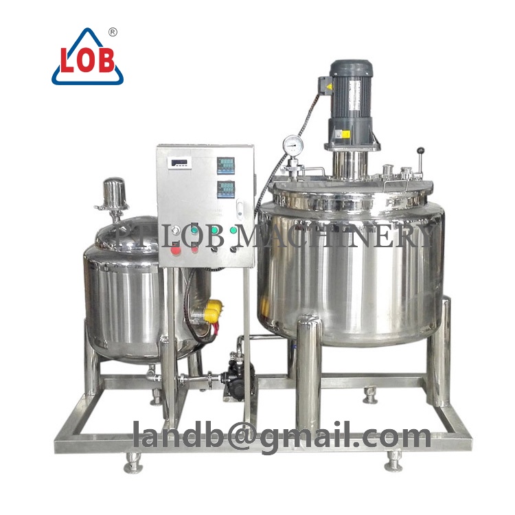 Jual INDO 500L flat lid double open mixing tank with BLS-6 rotor Lobe ...