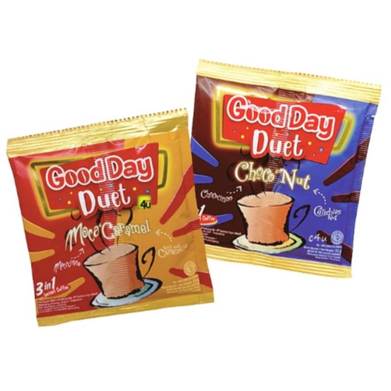 Jual Kopi Rasa Baru Good Day Duet 3in1 (5 sachet @ 22 gram) Instant Coffee | Shopee Indonesia