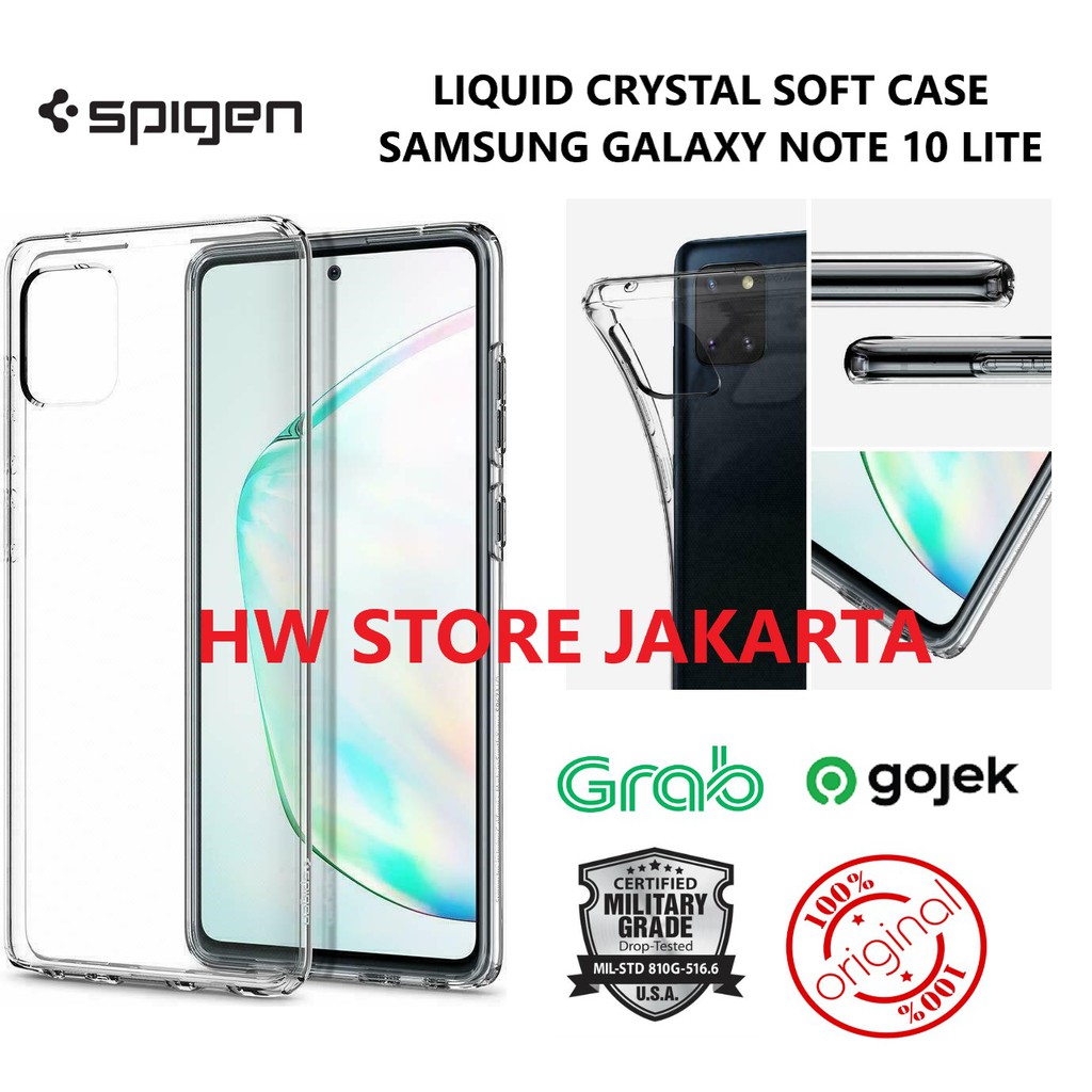 Jual Case Samsung Galaxy Note 10 Lite Spigen Liquid Crysta Clearl Soft ...