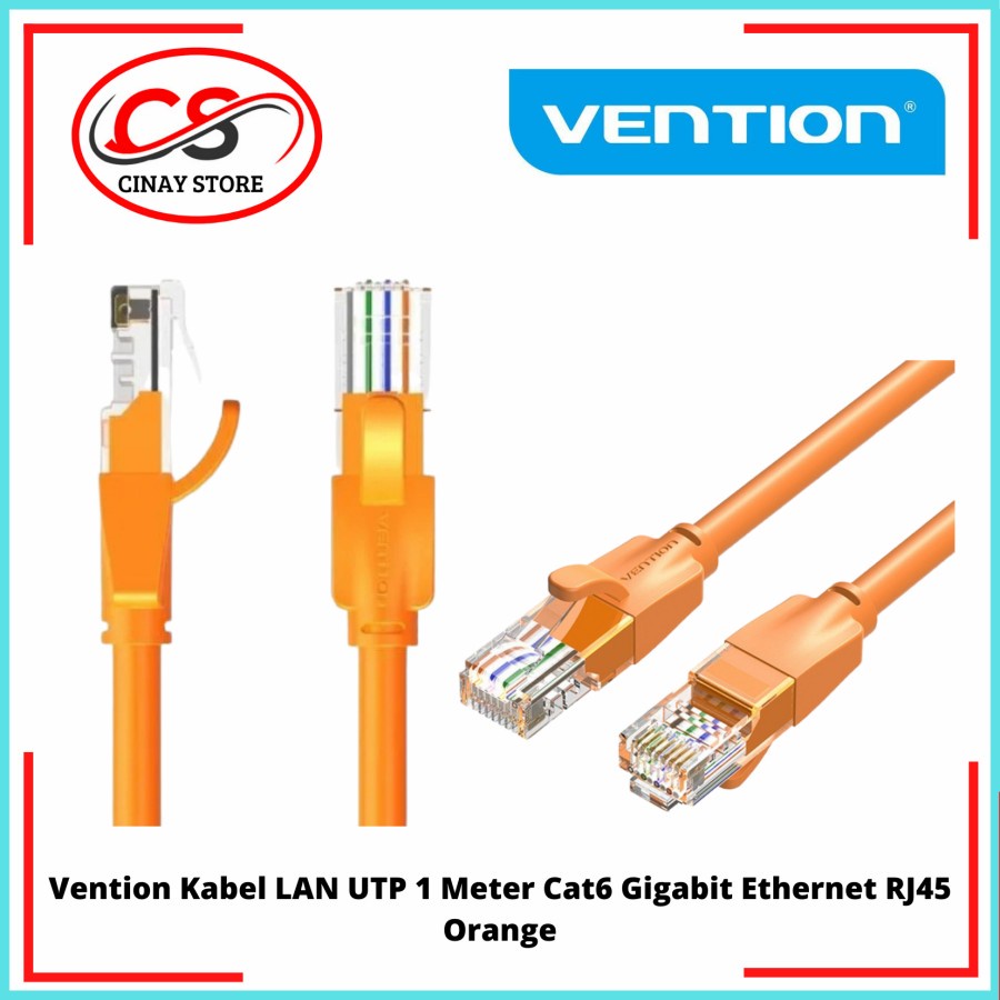 Jual VENTION Kabel LAN RJ45 Gigabit Ethernet Cat6 - Vention Kabel LAN ...