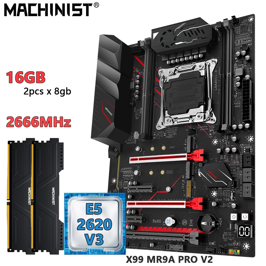 Jual Preorder Machinist X99 Motherboard Combo With Intel Xeon E5 2620