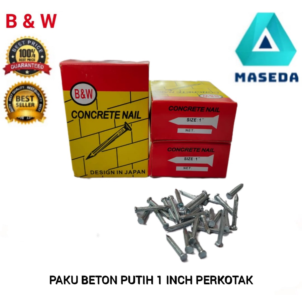 Jual PAKU TEMBOK 1 INCH PERKOTAK PAKU DINDING BETON 1 INC | Shopee ...