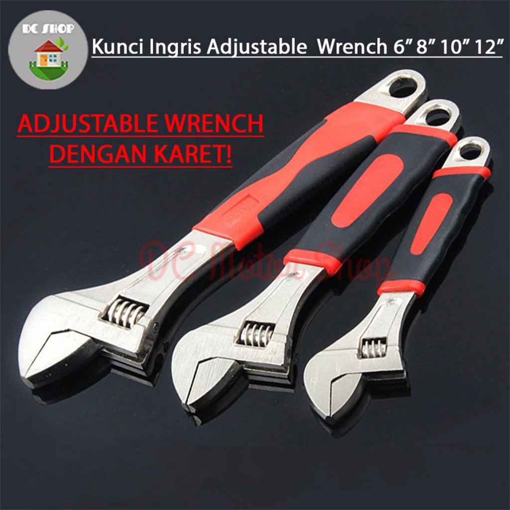 Jual Kunci Ingris / Inggris / Press - Adjustable Wrench 6" 8" 10" 12 ...