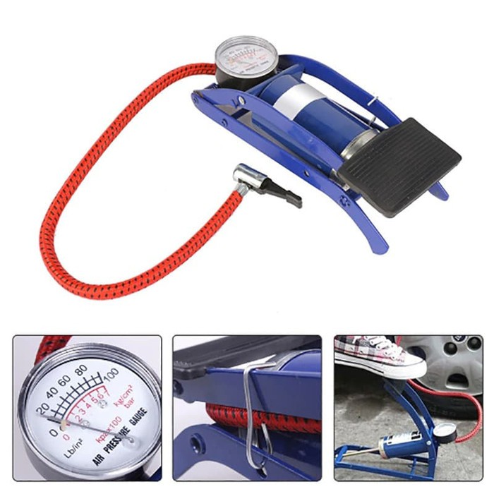 Jual Pompa Ban Mobil Motor High Pressure Foot Pump Pompa Angin Injak ...