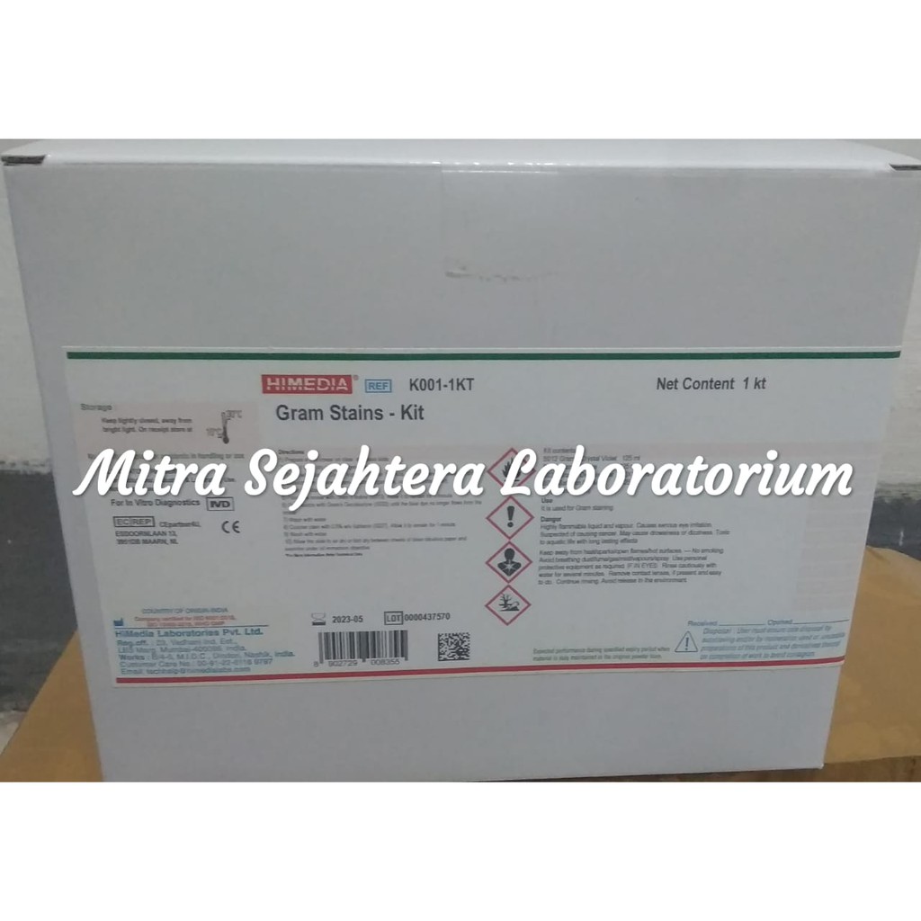 Jual GRAM STAINS KIT HIMEDIA K001-1KT / KIT PEWARNAAN GRAM / GRAM STAIN ...