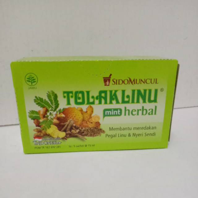 Jual Tolak Linu Mint Herbal Sidomuncul box isi 5 sachet | Shopee Indonesia
