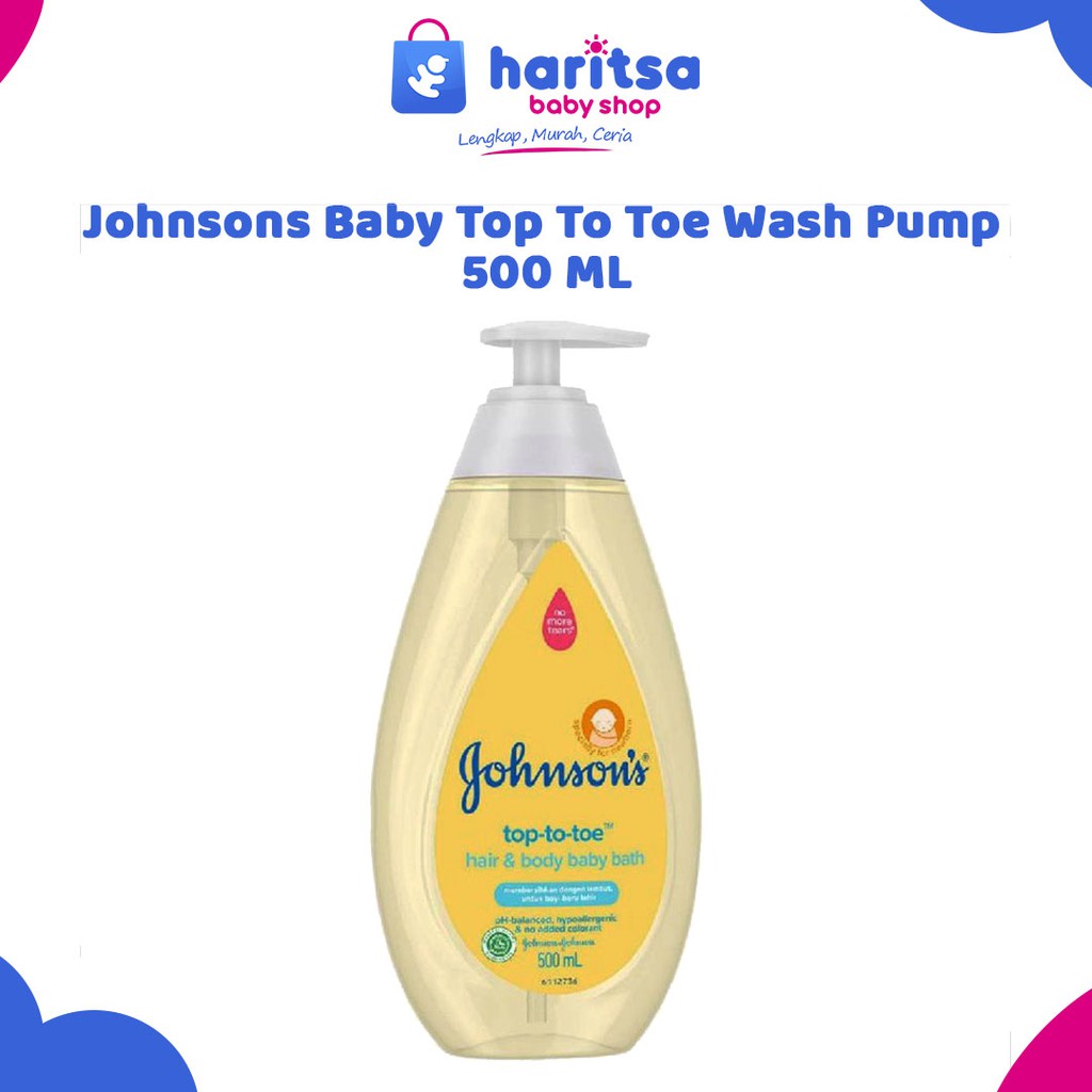 Jual Johnsons Baby Top To Toe Wash Pump 500 ML / Hair And Body Baby ...