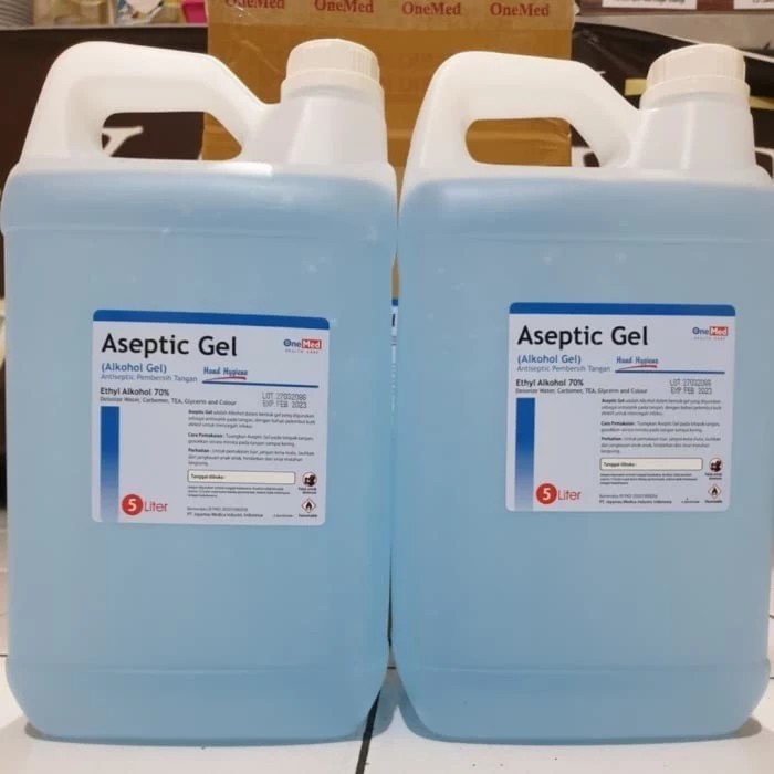 Jual REFILL ASEPTIC GEL ONEMED 5 LITER / HAND SANITIZER GEL 5 LITER | Shopee Indonesia