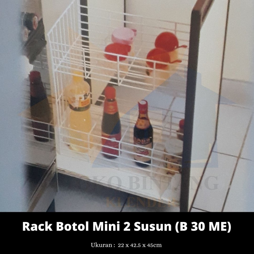 Jual Rack Botol Mini 2 Susun Modelline (B 30 ME) | Shopee Indonesia