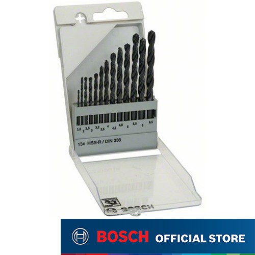 Jual Bosch Drill Bit Set / Mata Bor Besi Set HSS-R 13PCS (2608577349 ...