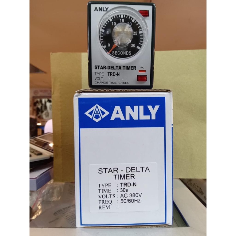 Jual Anly Star Delta Timer 30S 220V/380V TRD-N | Shopee Indonesia