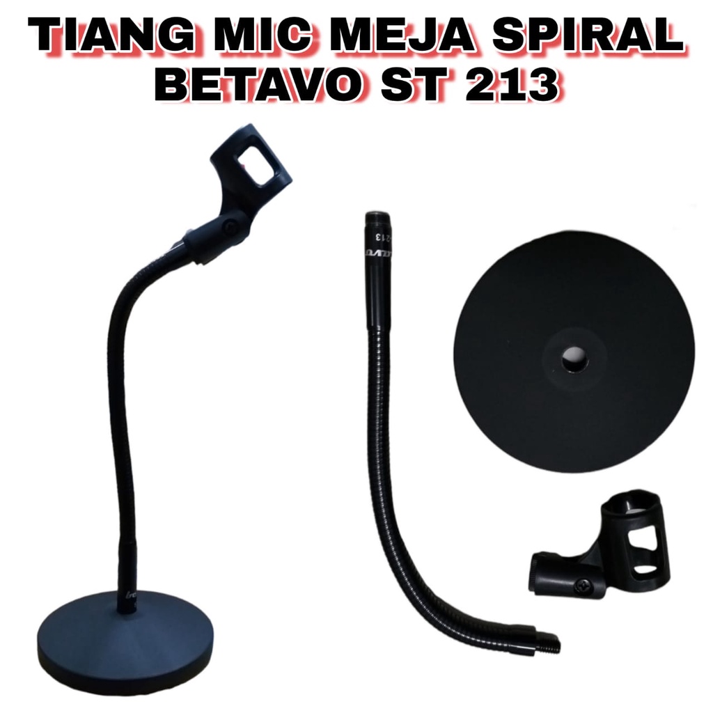 Jual TIANG MIC MEJA SPIRAL BETAVO ST 213 | Shopee Indonesia
