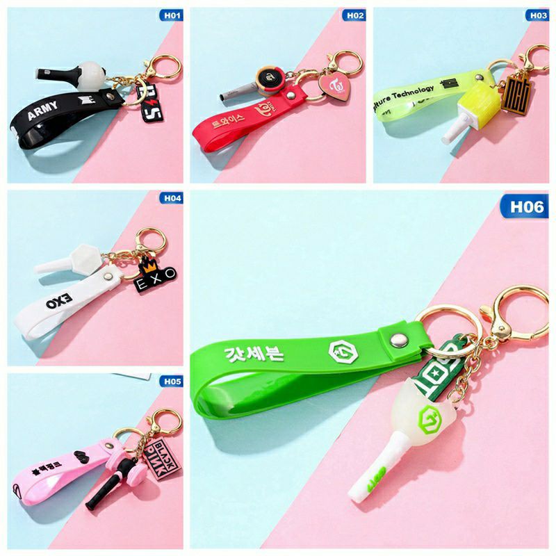 Jual Gantungan Kunci WITH BOX / Keychain Lightstick ARMY BTS KPOP Blackpink TWICE | Shopee Indonesia