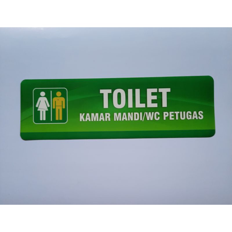 Jual Stiker Toilet Petugas | Stiker WC | Stiker Petunjuk Toilet | Label ...