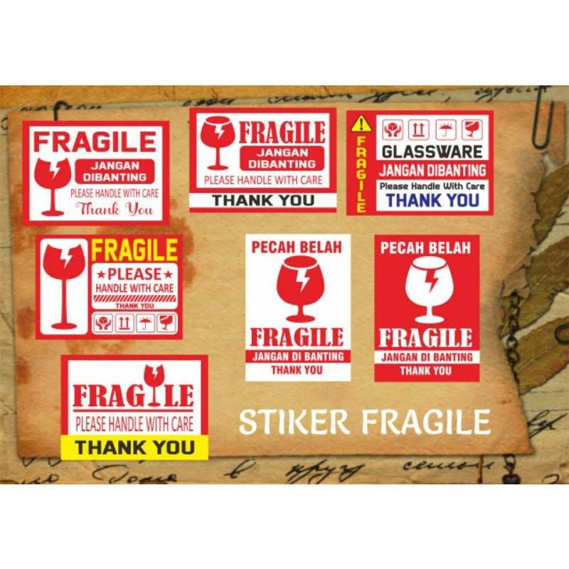 Jual Stiker Unboxing Buka Paket Fragile | Shopee Indonesia