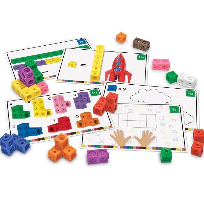 Jual Learning Resources MathLink Cubes Early Math Activity Set | Shopee ...