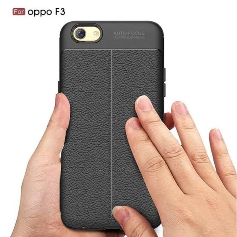 Jual OPPO F3 AUTO FOCUS SOFTCASE LEATHER CASE KULIT JERUK | Shopee ...