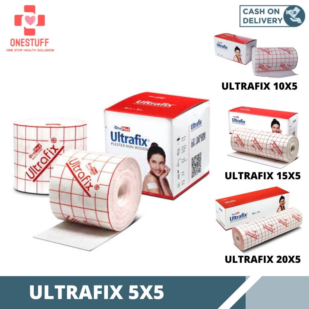 Jual Ultrafix Plester Plesterin Penutup Luka 5 cm x 5m Perban Non Woven Onemed | Shopee Indonesia