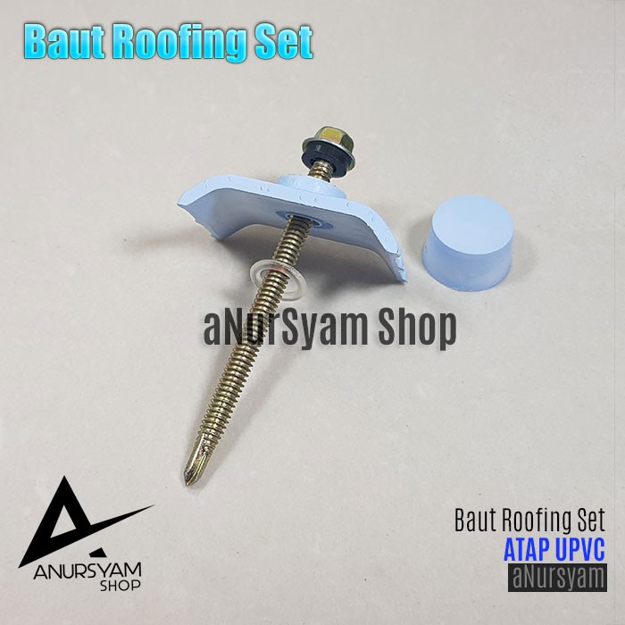 Jual 20 Set Baut Roofing Set Cap Screw Seal Atap UPVC / Baut Atap UPVC ...