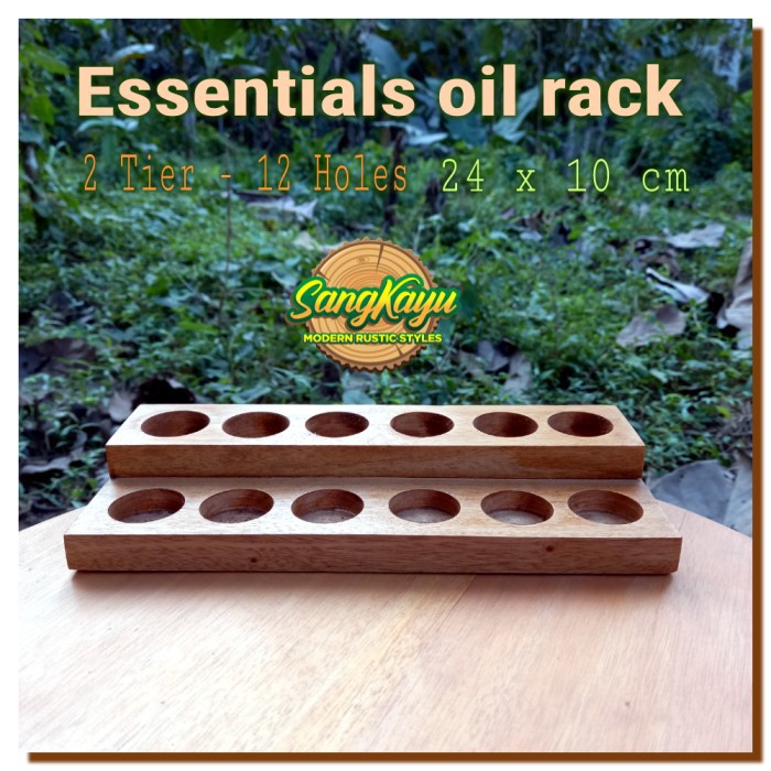 Jual SangKayu Rak Essential Oils Rack Display Holder Minyak ...