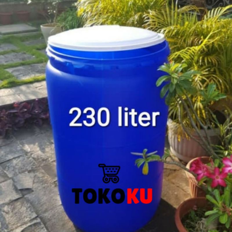 Jual TONG AIR BIRU 230 LITER 0523 GREEN LEAF/TEMPAT AIR JUMBO 230 LITER ...