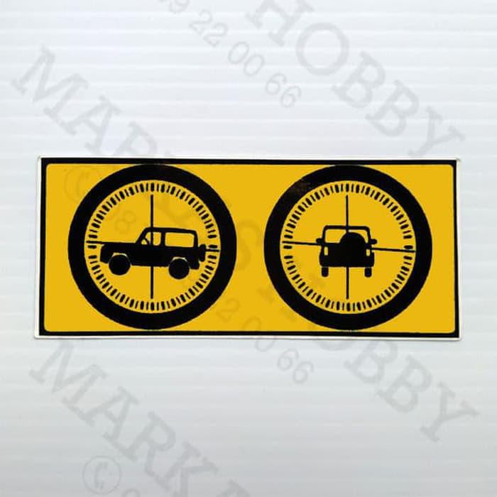 Jual Stiker / Sticker Land Meter ( Warning Sign ) | Shopee Indonesia