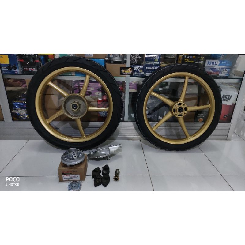 Jual velg Rossi Bintang bintang full set Plus ban PNP MP GL CB RX King ...