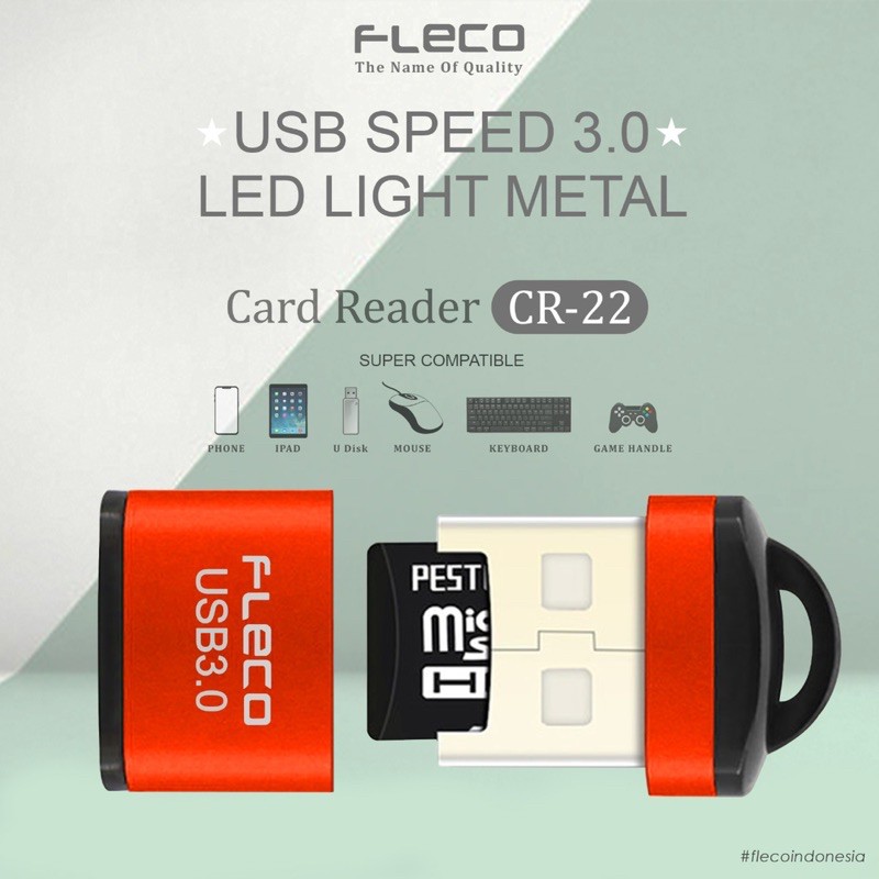 Jual PROMO CARD READER MICRO SD PRO7 METAL CR-22 SUPPORT UP TO 512GB ...