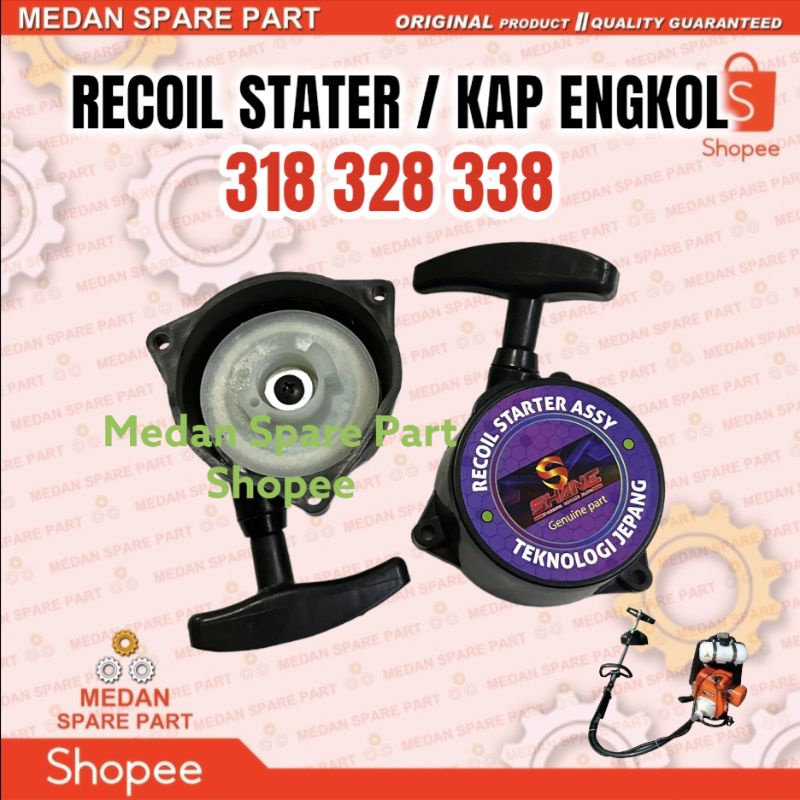 Jual Recoil Starter Kap Tarikan Engkol Kap Engkol Mesin Potong Rumput 318 328 338 | Shopee Indonesia