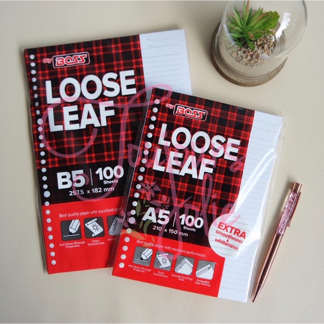 Jual Loose Leaf Big Boss A5 // Loose Leaf Big Boss B5 // Isi Binder Big Boss // Lined Paper ...