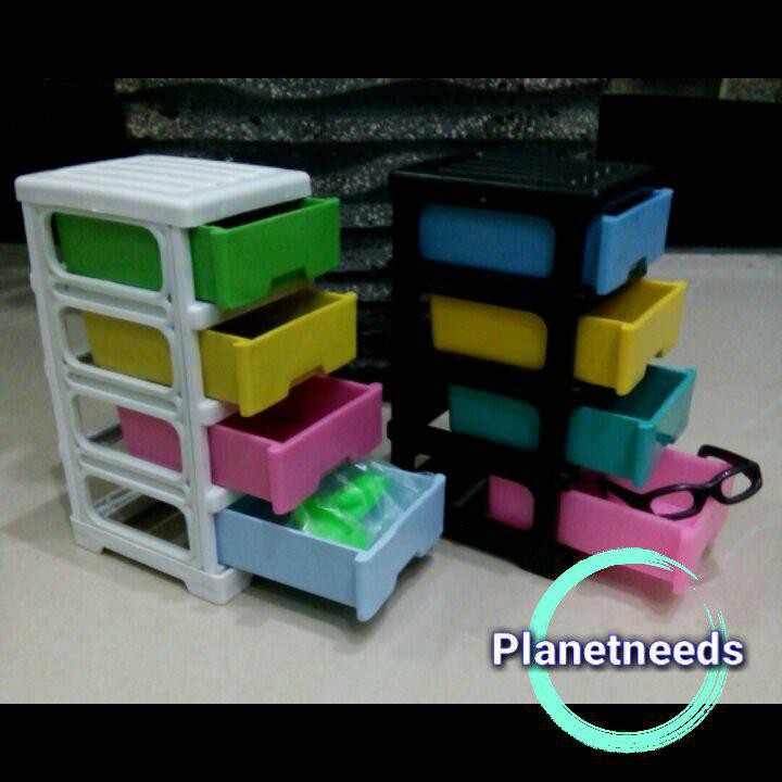 Jual Lemari Mini Plastik 4 3 2 Susun Laci Mini Container / Kabinet ...