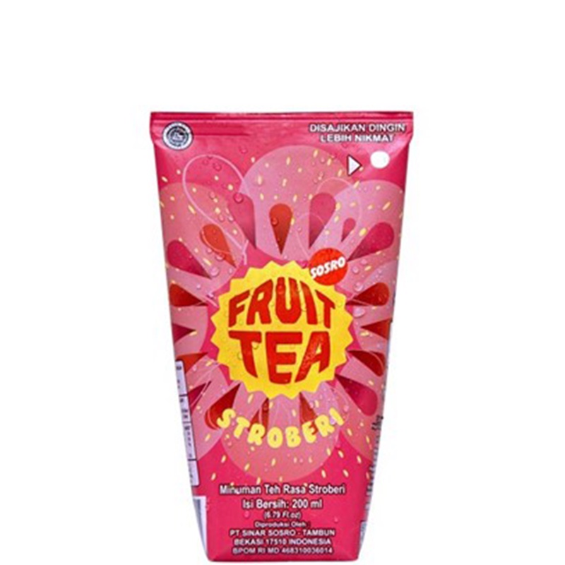 Jual Sosro Fruit Tea Strawberry 200 mL | Shopee Indonesia