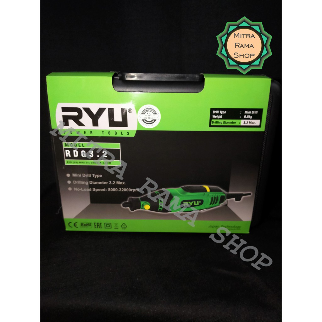 Jual Mesin Gerinda Mini Die Grinder Tuner Set RDG 3.2 RYU | Shopee ...