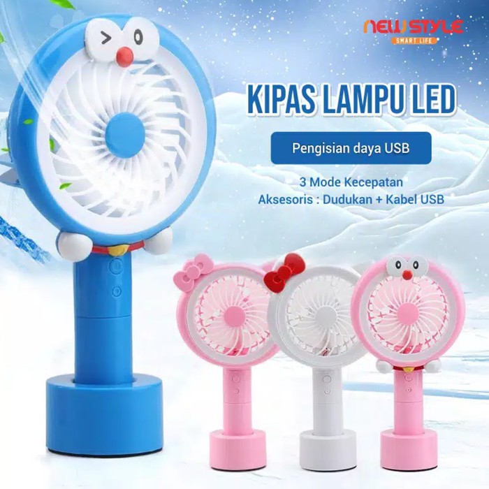 Jual ORIGINAL MINIFAN DORAEMON HELLO KITTY MINI FAN KIPAS ANGIN GENGGAM ...