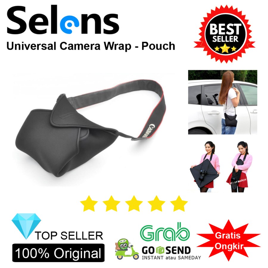 Jual Pouch Neoprene Camera Universal - Camera Wrap - Mirrorless & DSLR ...