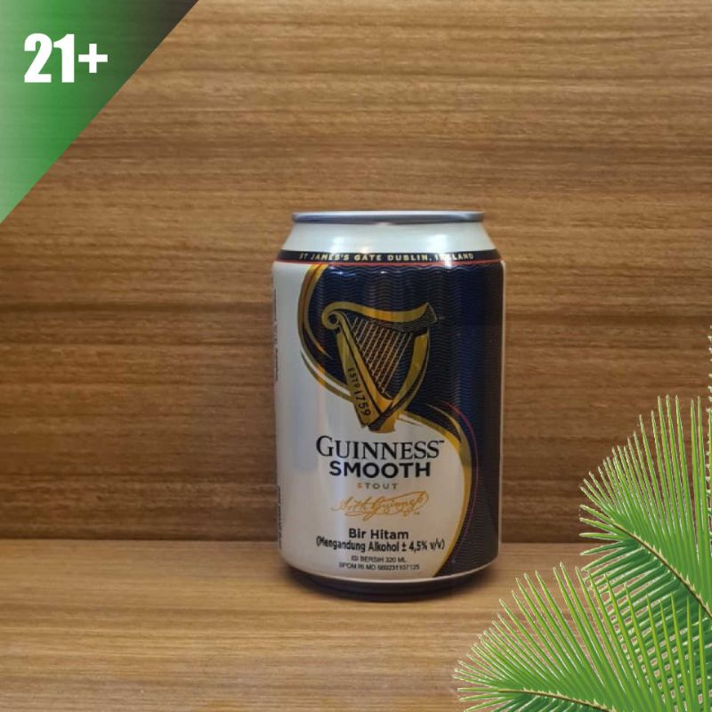 Jual Beer Guinness Smooth Can Bir Kaleng 320ml | Shopee Indonesia