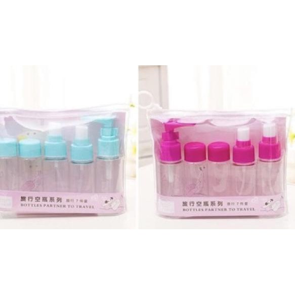 Jual QCM New Travel Toiletries Kit 5in1 - Botol mini untuk travelling ...