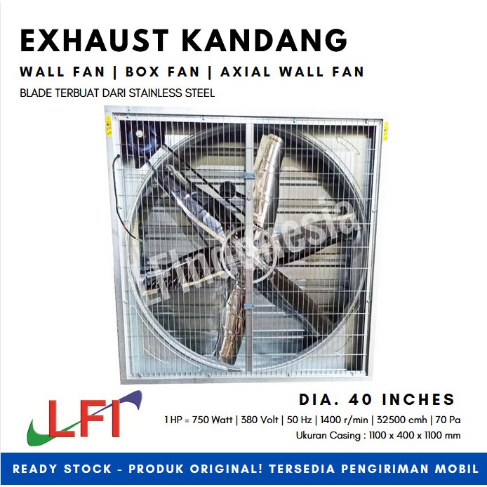Jual Box Fan 40 Inch / Blower Kandang 40", 380V | Shopee Indonesia