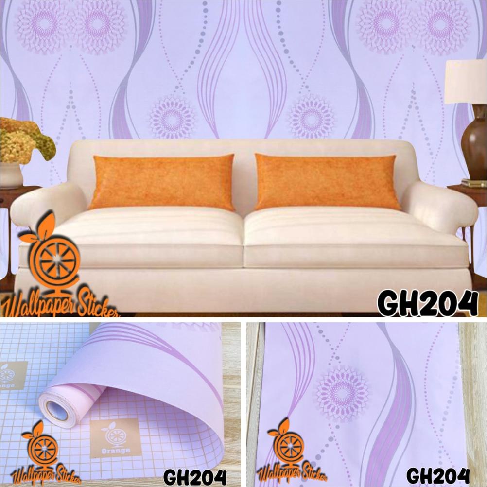 Jual Wallpaper Stiker Salur Ungu Stiker Dinding Aesthetic Wallstiker