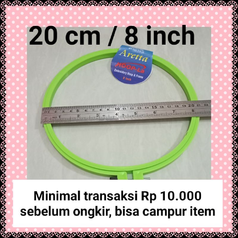 Jual Bidangan Pemidang Frame Blengker Ram Plastik (Embroidery Hoop) 20 ...