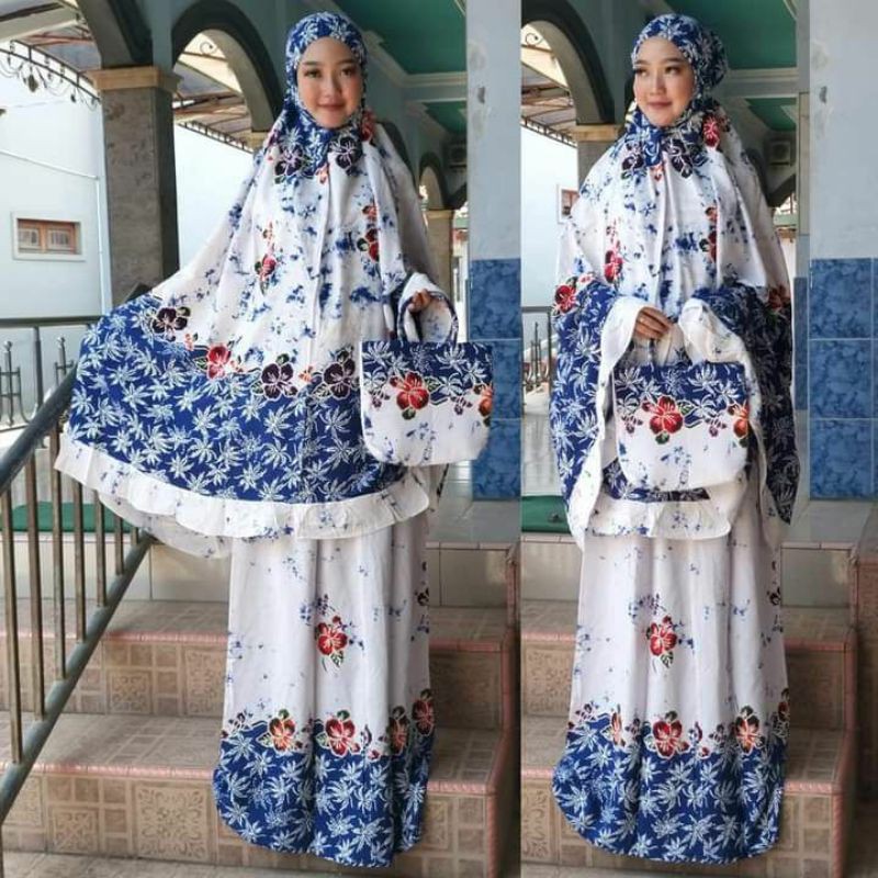 Jual MUKENA REMEKAN PUTIH WARNA | Shopee Indonesia