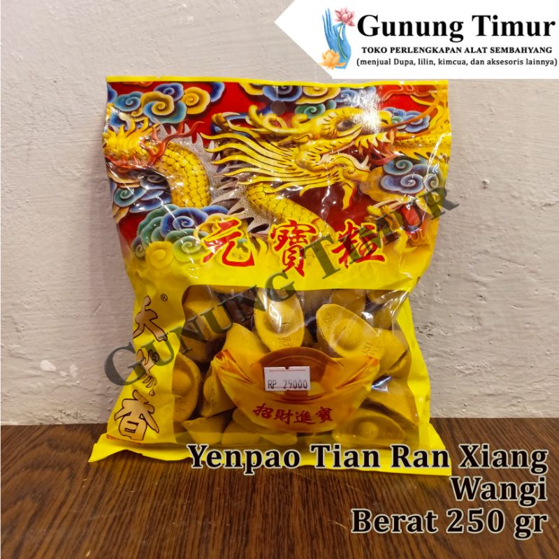 Jual Dupa Yenpao Tian Ran Xiang isi 50 Biji / Yenpao Kuning Wangi ...