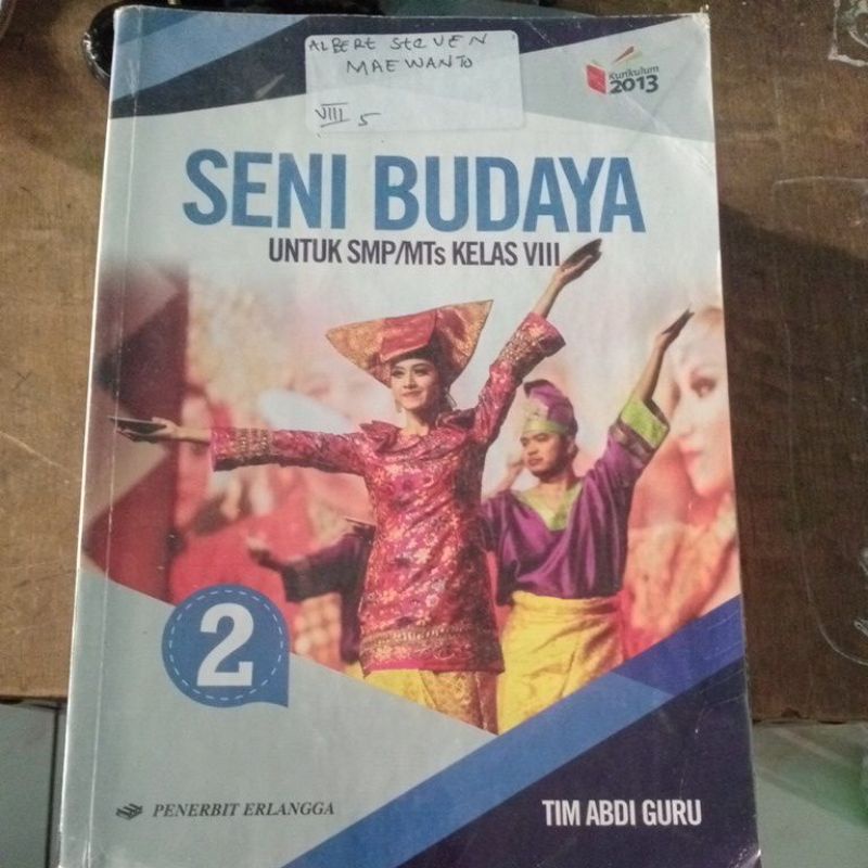 Jual Buku Seni Budaya untuk SMP/Mts kelas VIII | Shopee Indonesia