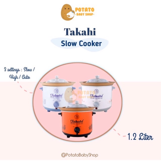 Jual Takahi Slow Cooker 1.2 L - Penanak Bubur | Shopee Indonesia