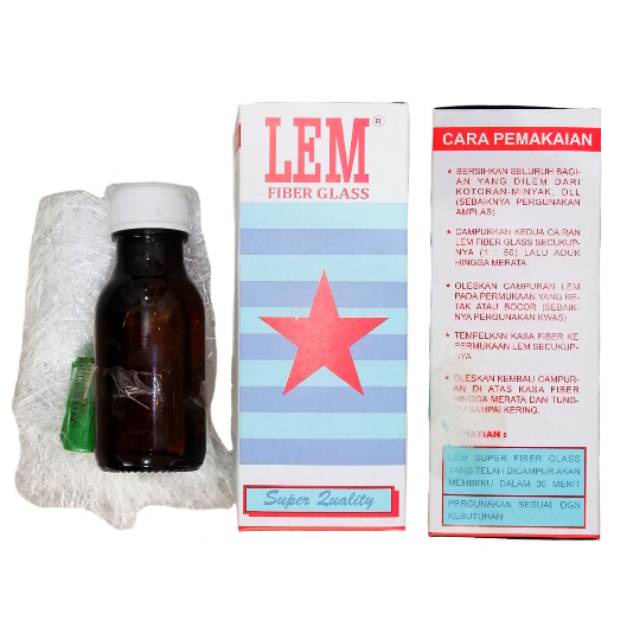 Jual LEM FIBER GLASS BINTANG FIBERGLASS RESIN LEM PLASTIK BAK MANDI ...