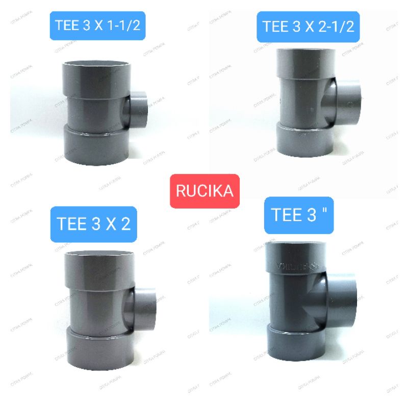 Jual RUCIKA TEE 3 " D / TEE 3 X 2-1/2 D / TEE 3 X 2 D /TEE 3 X 1.1/2 D ...