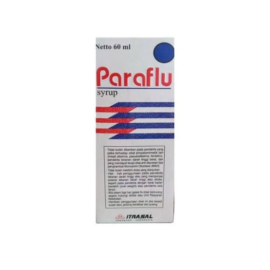 Jual PARAFLU SYRUP SYR SIRUP 60 ML 60ML / BOTOL SUPER AMPUH | Shopee ...