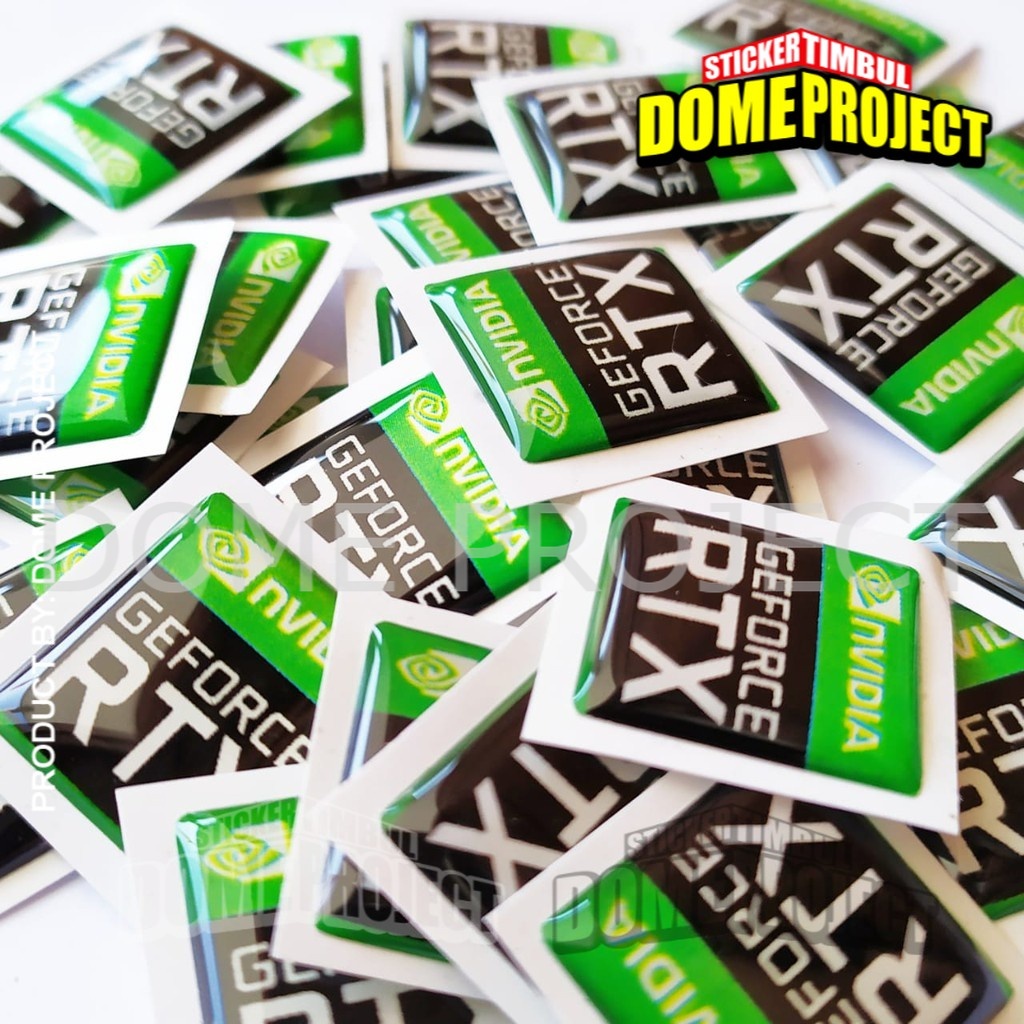Jual NVIDIA GEFORCE RTX KOTAK STIKER EMBLEM TIMBUL 3D RESIN AKSESORIES ...